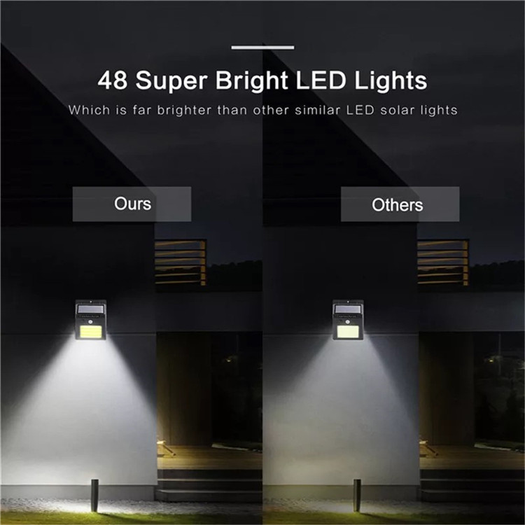 1 قطعة ضوء استشعار الحركة الشمسية في الهواء الطلق ، 48 LEDs - Temu ...