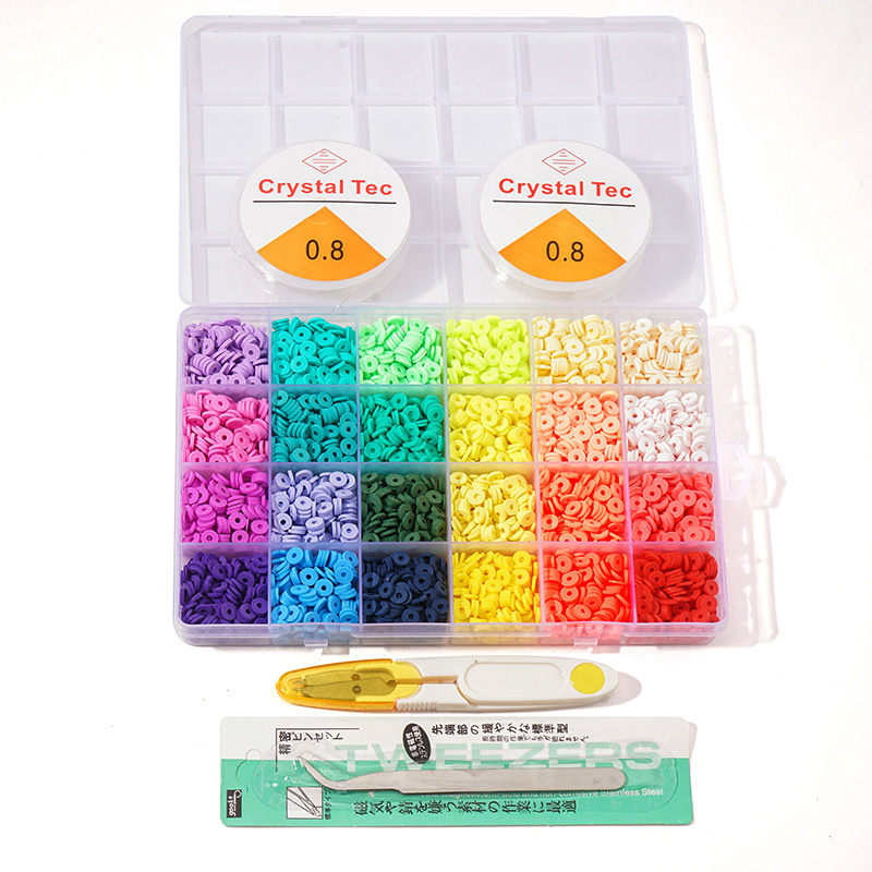 Colors Set Soft Pottery Tube Piece Diy Jewelry Accessories - Temu ...