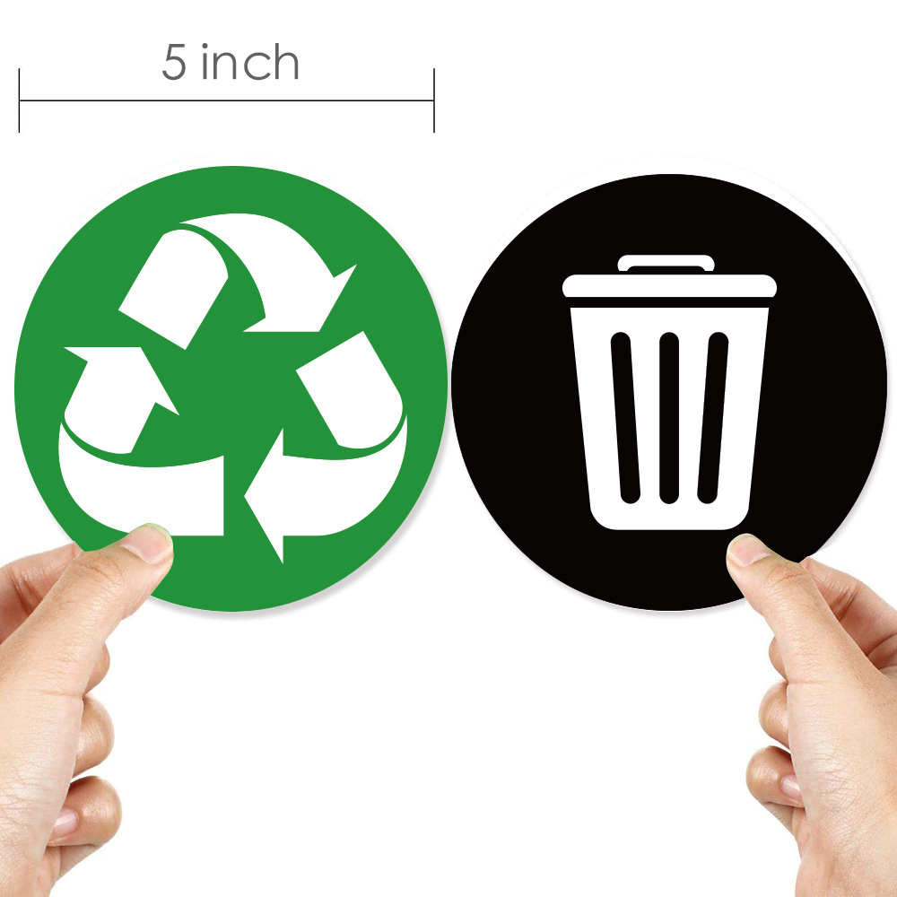 garbage sorting stickers recyclable/non recyclable stickers - {region_name}