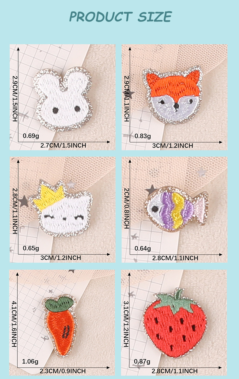 Cartoon Rabbit Embroidery Patches Perfect Diy - Temu Australia