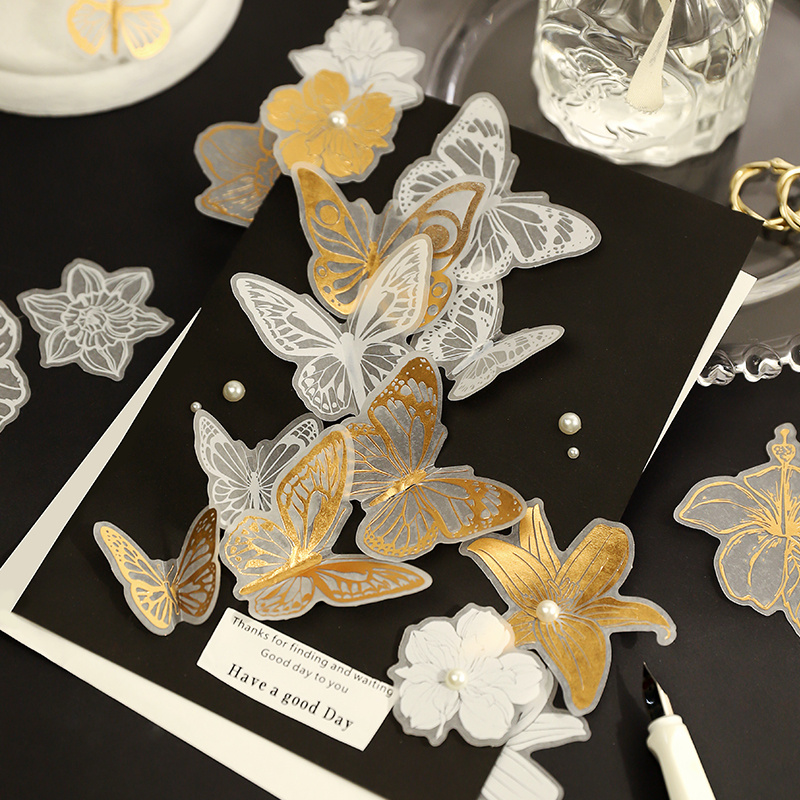 sulfate paper stickers flowers white ink - Temu Netherlands