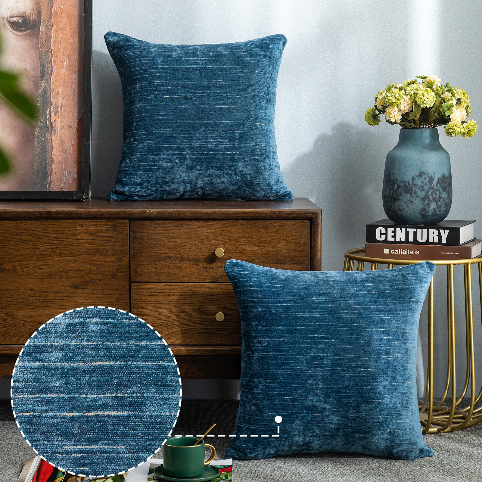 thick chenille pillow covers decorative euro throw pillows - Temu Australia