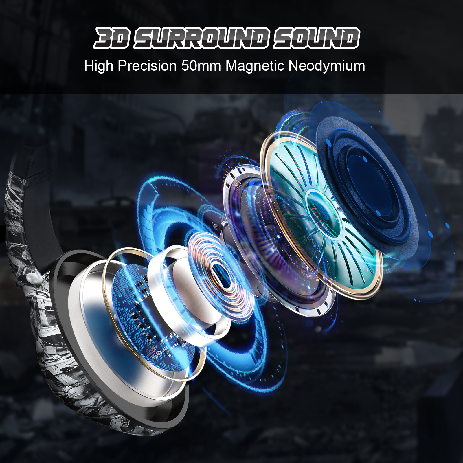 Onikuma ear Wired Gaming Headset Headphones Microphone - Temu