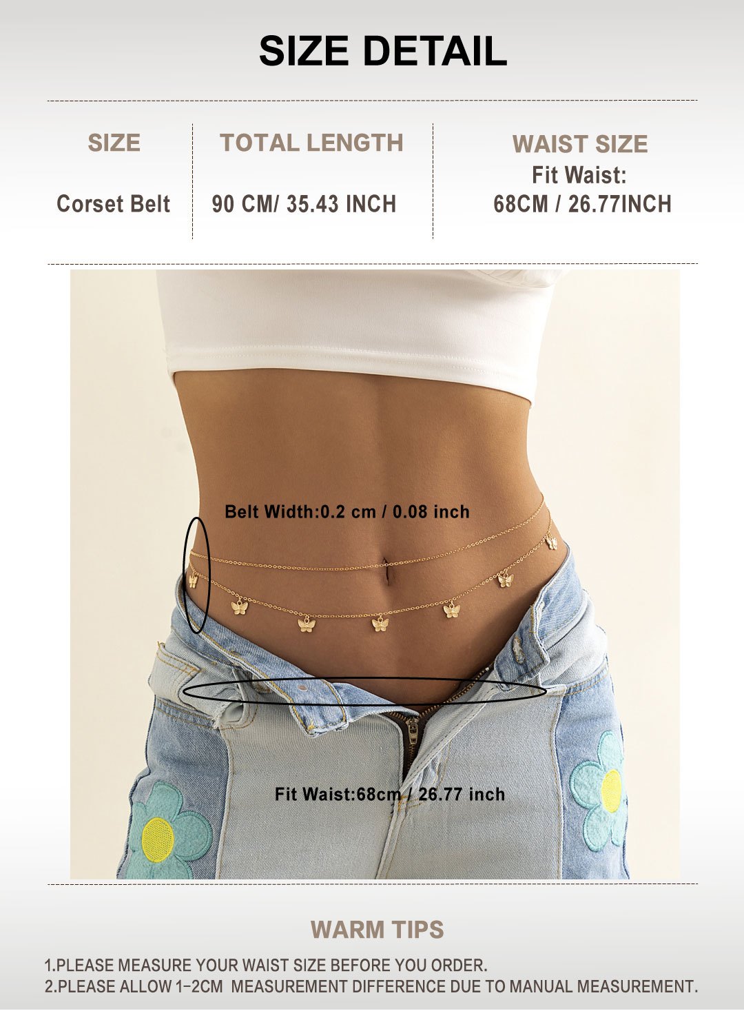 tassel butterfly kulons divslāņu jostas ķēdes dāmu ķermeņa - Temu Latvia