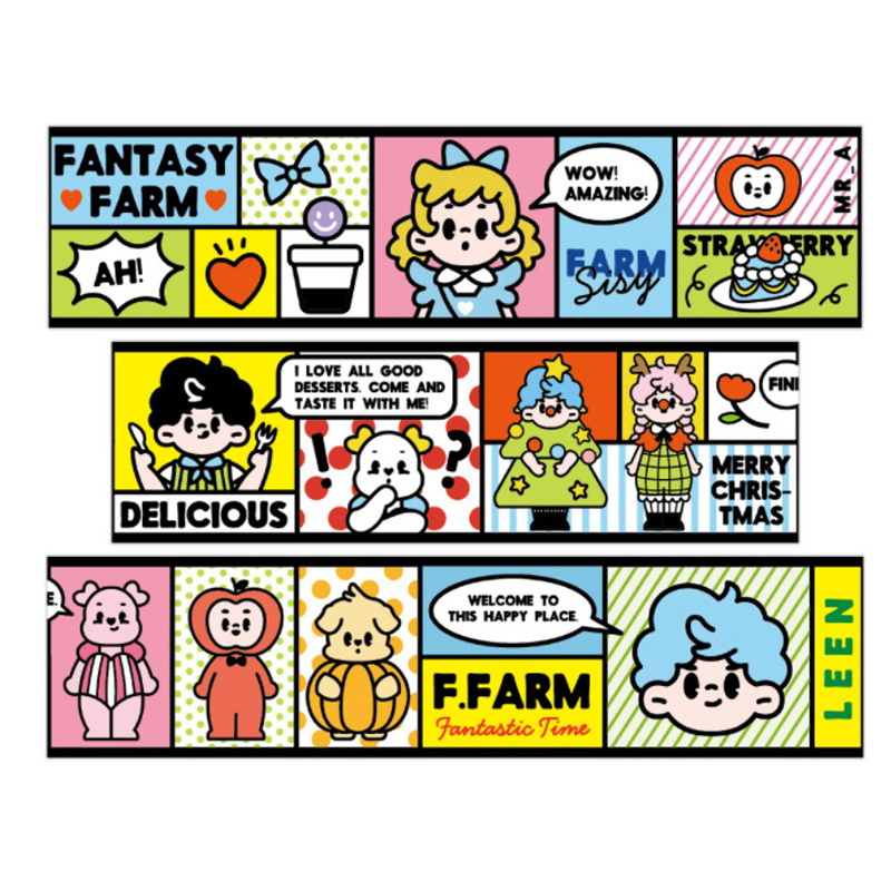 Washi Tape Fantasy Farm Series Cute Journal Material - Temu Netherlands