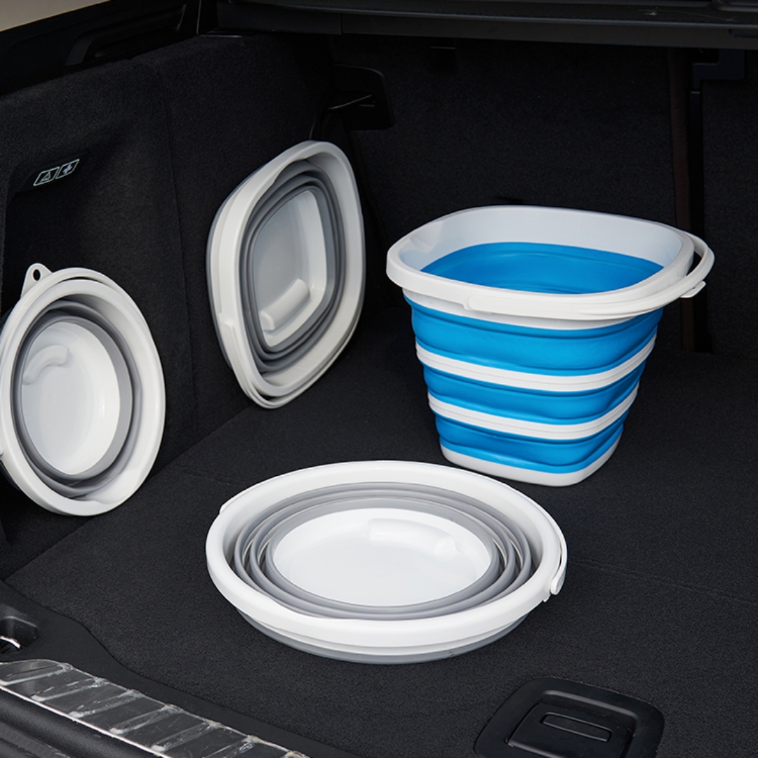 Square Folding Bucket Home Outdoor Car Fishing Bucket - Temu