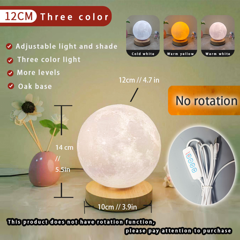 Rotating Moon Atmosphere Night Light, Sleeping Light For Bedroom ...