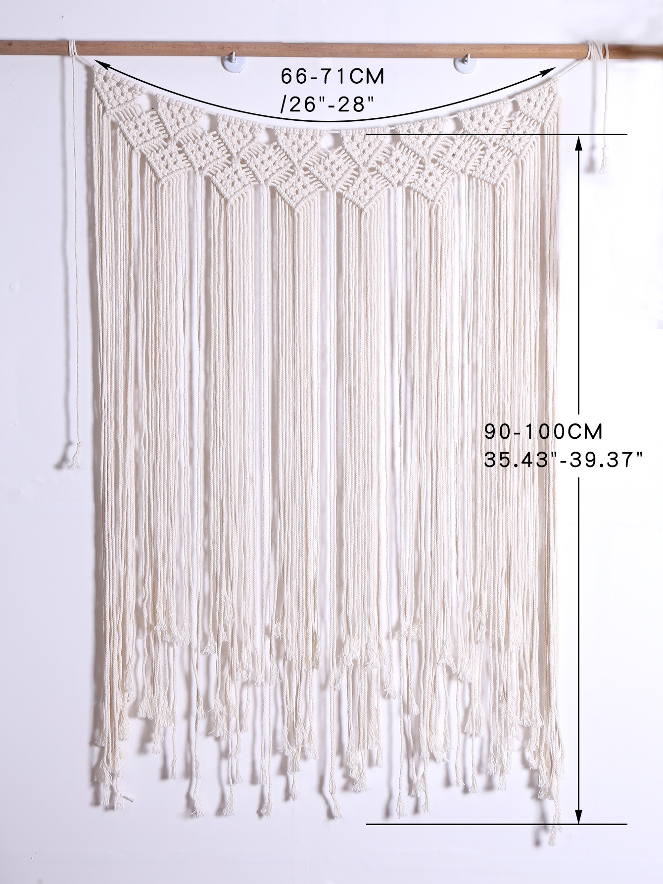 Handmade Boho Macrame Wall Hanging Vibrant Cotton Tapestry - Temu