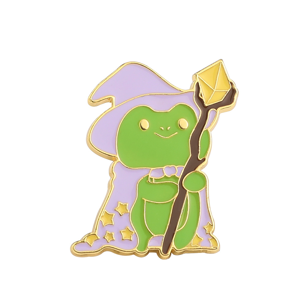 Cute Frog Brooch Cartoon Animal Enamel Metal Jewelry Pin - Temu