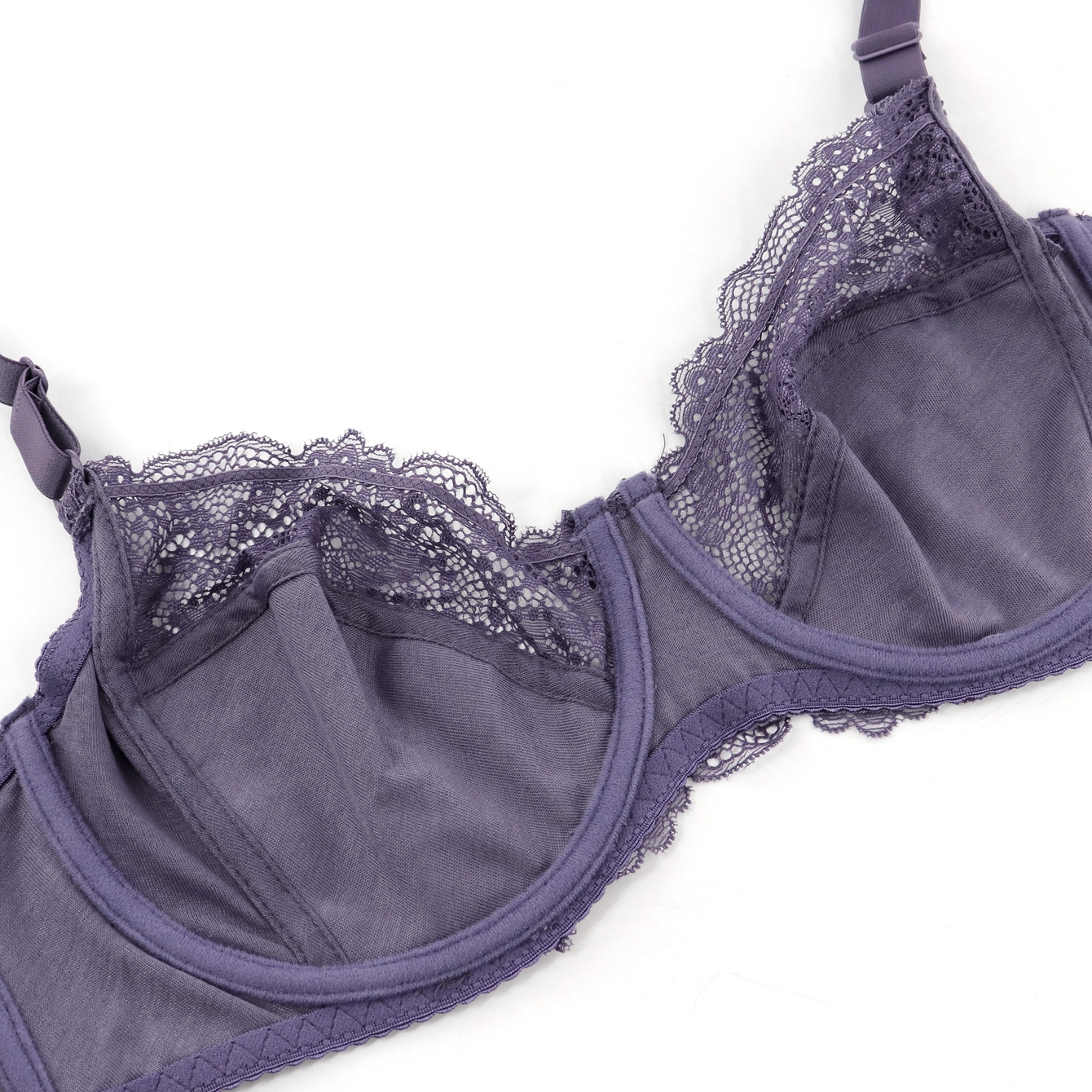 Plus Size Contrast Lace Solid Lingerie Set Women's Plus - Temu