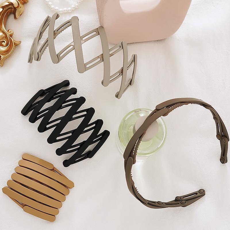Stretch Deformation Hairpin Women Foldable Fashion Headbands - Temu ...