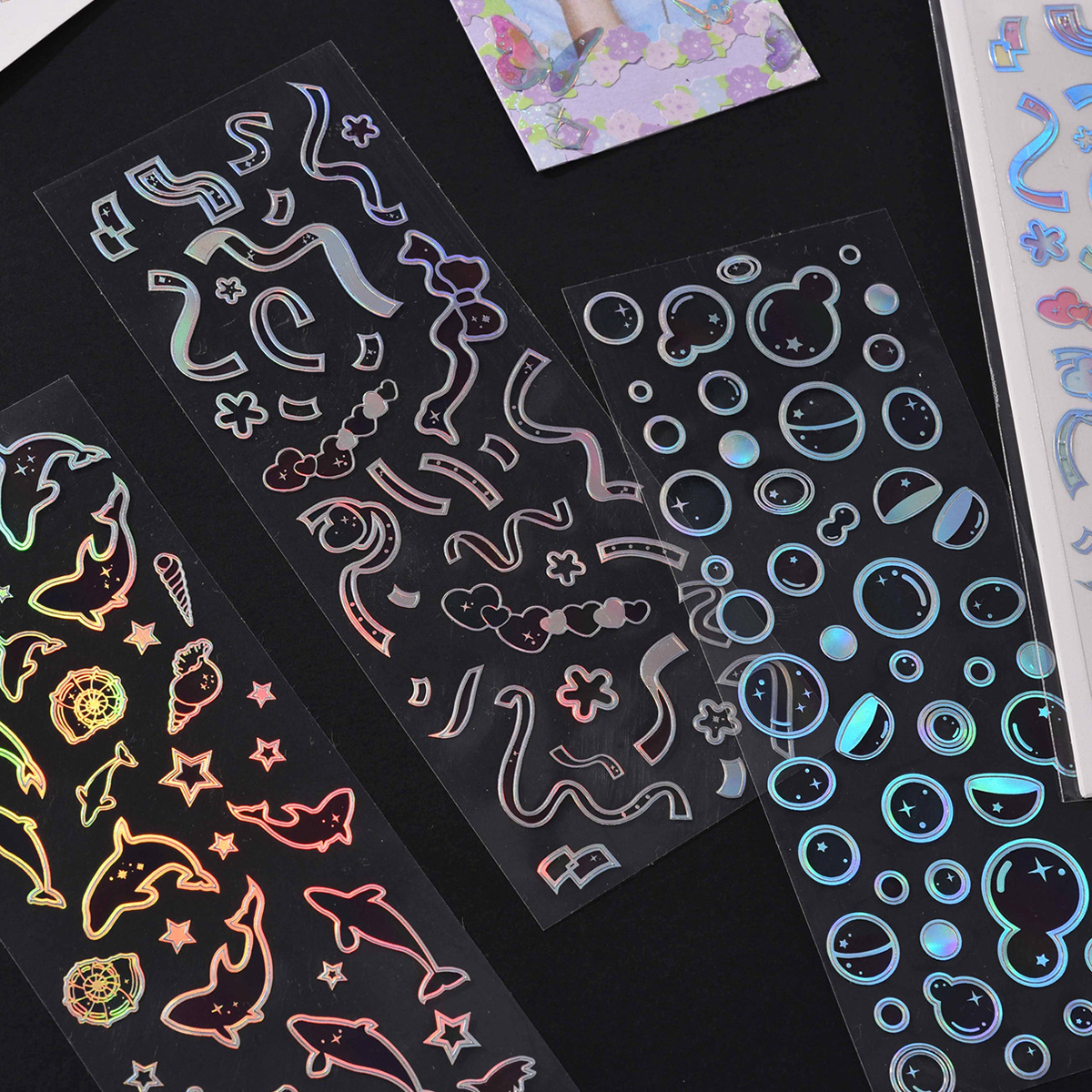 Vintage Laser Sticker Diary Album Card - Temu Norway