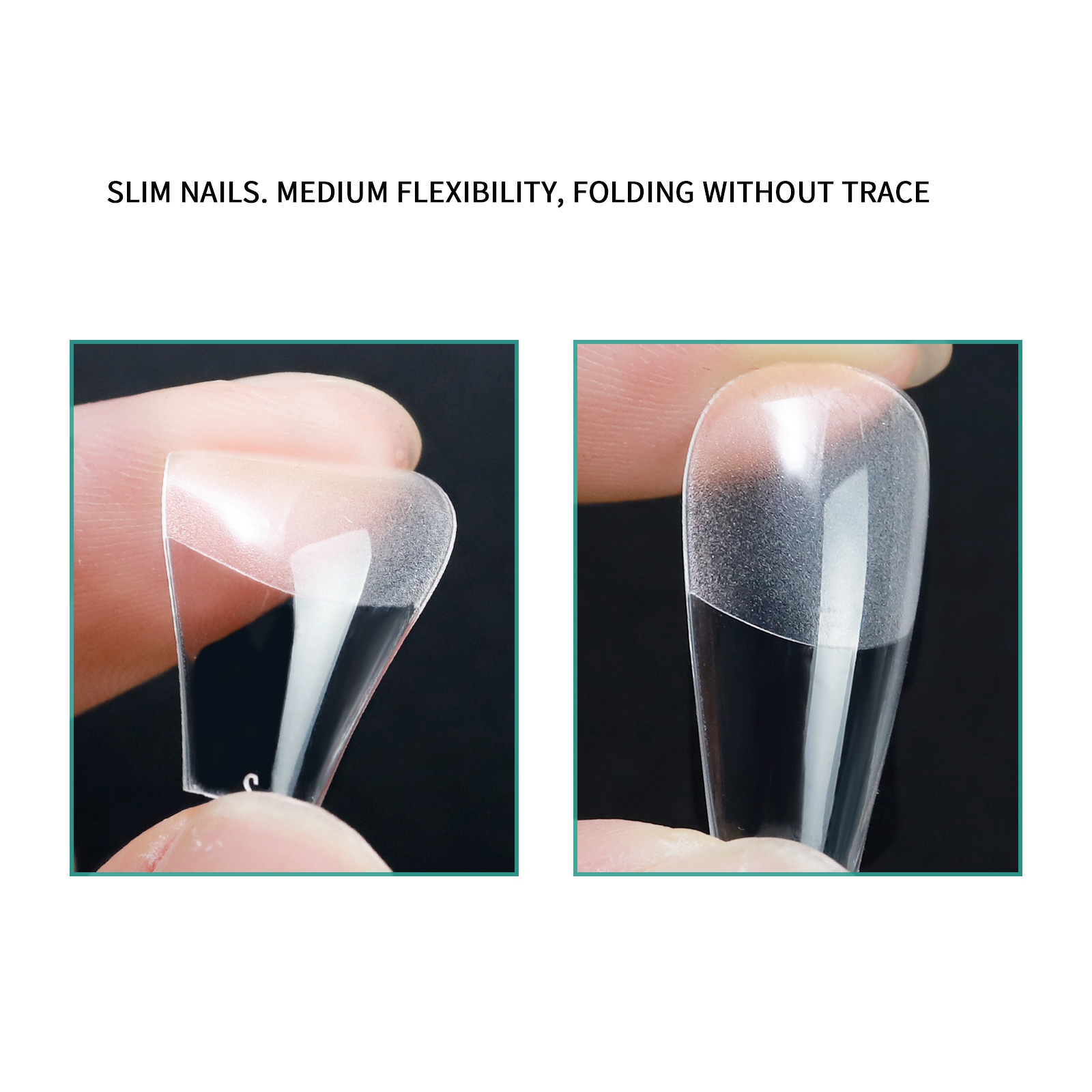 soft gel nail tips kit clear coffin nails long nails - Temu Canada