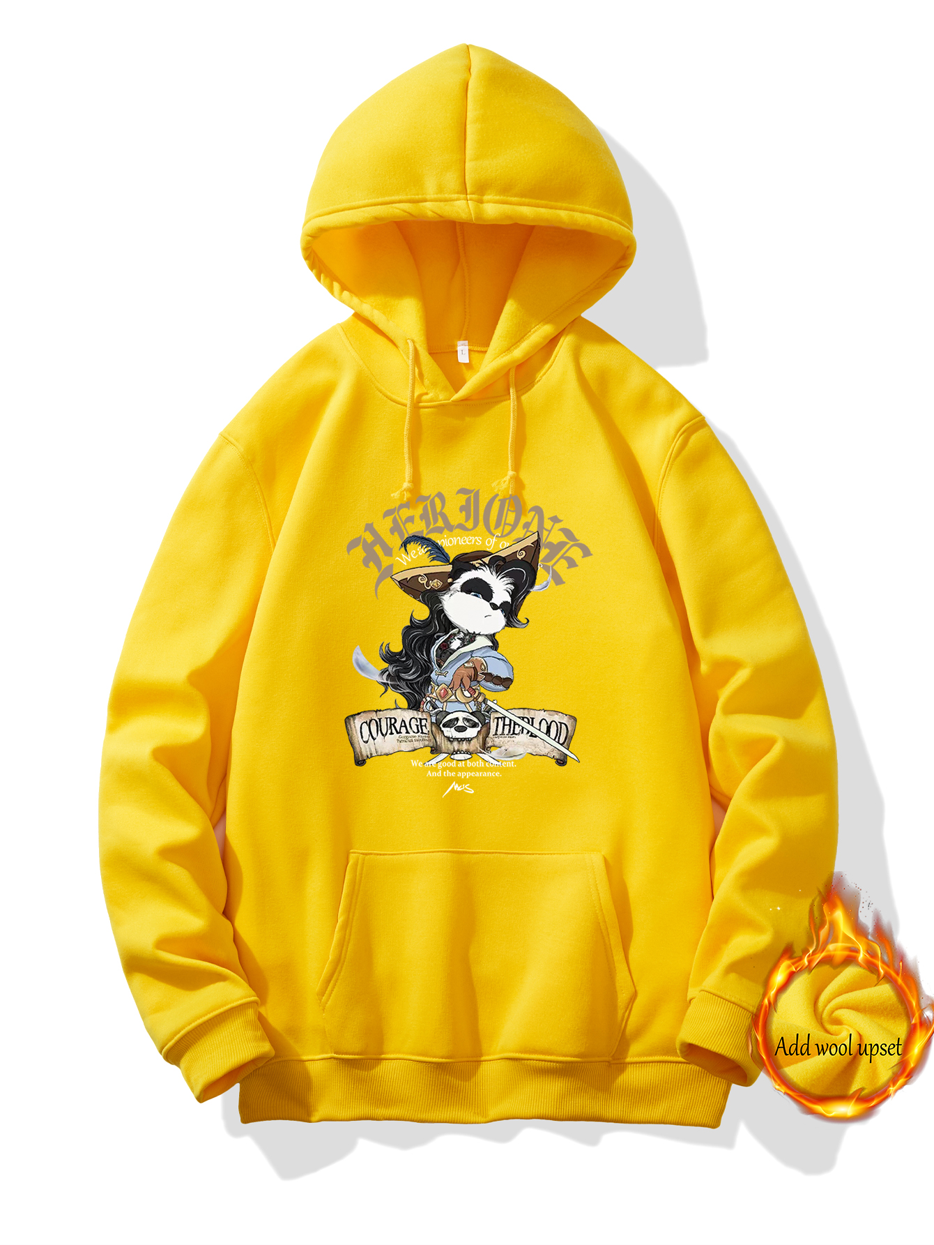 Cartoon Print Mens Thermal Lined Hoodies Temu