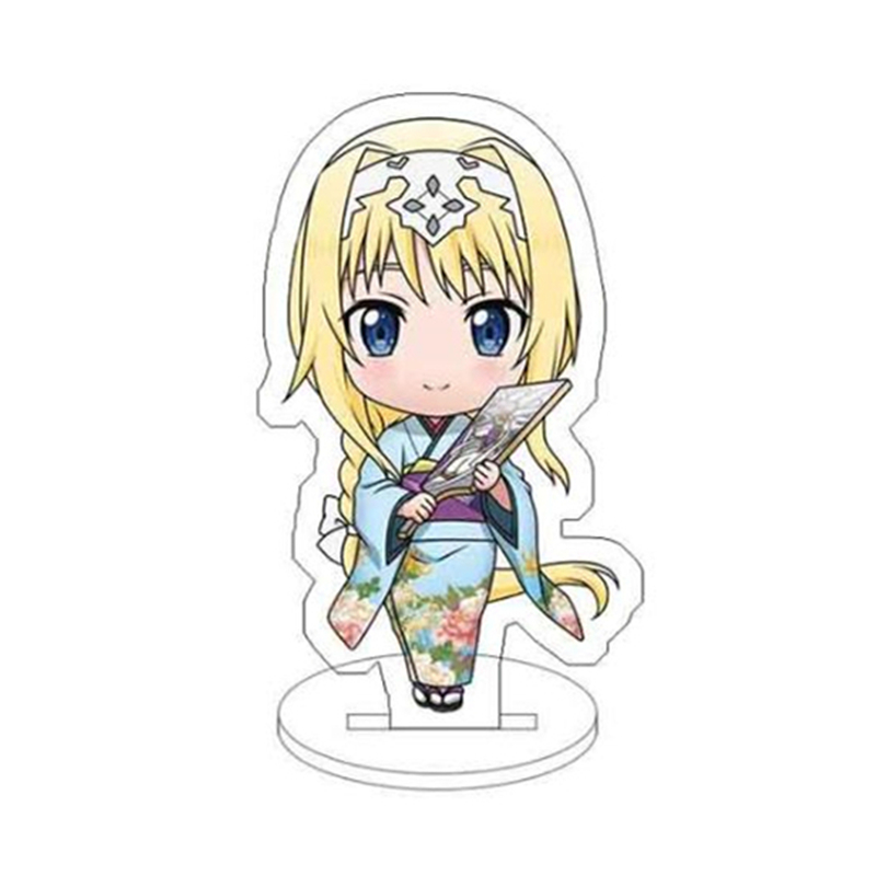3 9'' 10cm Art Online Standing Figure Acrylic Stand Model Plate Desk ...