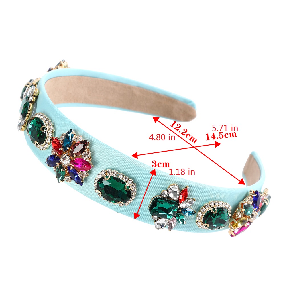 Colorful Flower Hairband For Women Chunky Simulated Pearl Bead Headband ...