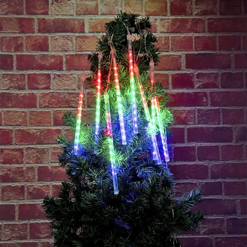 Solar Led Meteor Rain Lights Holiday String Lights - Temu Solar Led Meteor Rain Lights Holiday String Lights - Temu