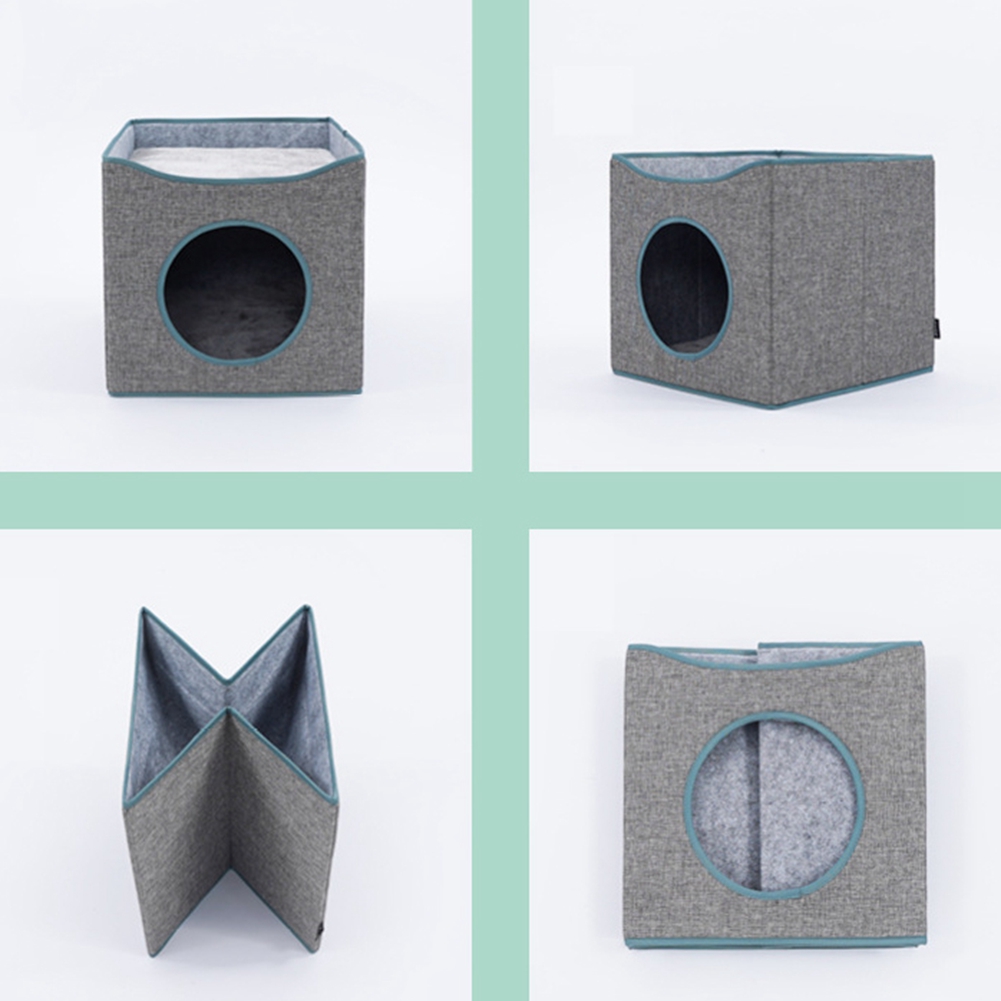Cozy Foldable Cat House Warm Washable Perfect Indoor Cats - Temu ...