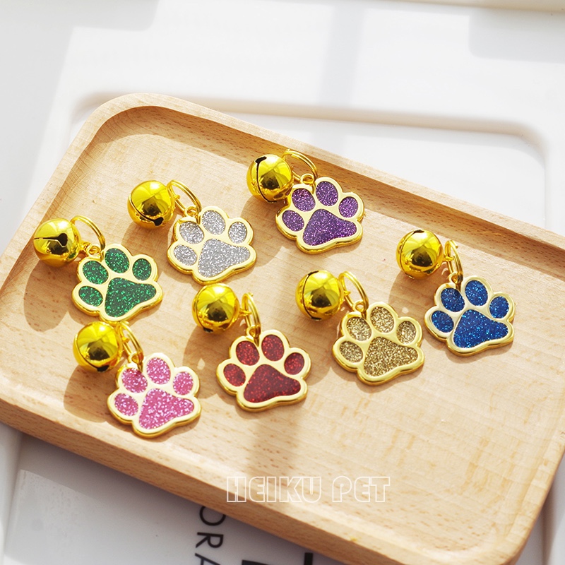 Stainless Steel Paw Shaped Pendant Cat Collars Metal Pendant - Temu ...