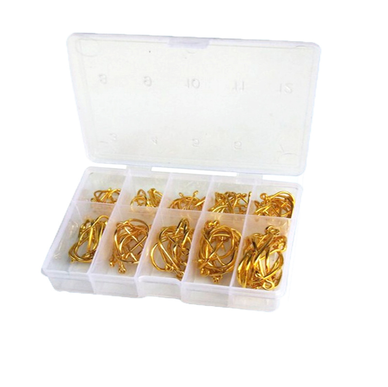 Premium Barbed Steel Fishing Hooks Set Sharp Durable - Temu United Kingdom