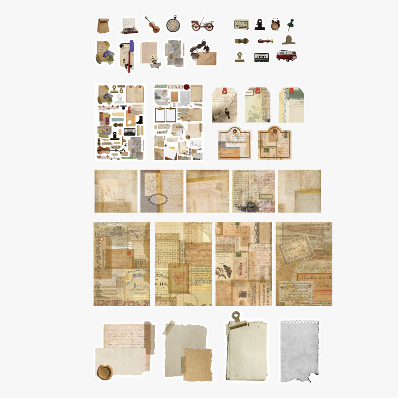 Sticker Material Package Mountain River Series Multi - Temu United Kingdom