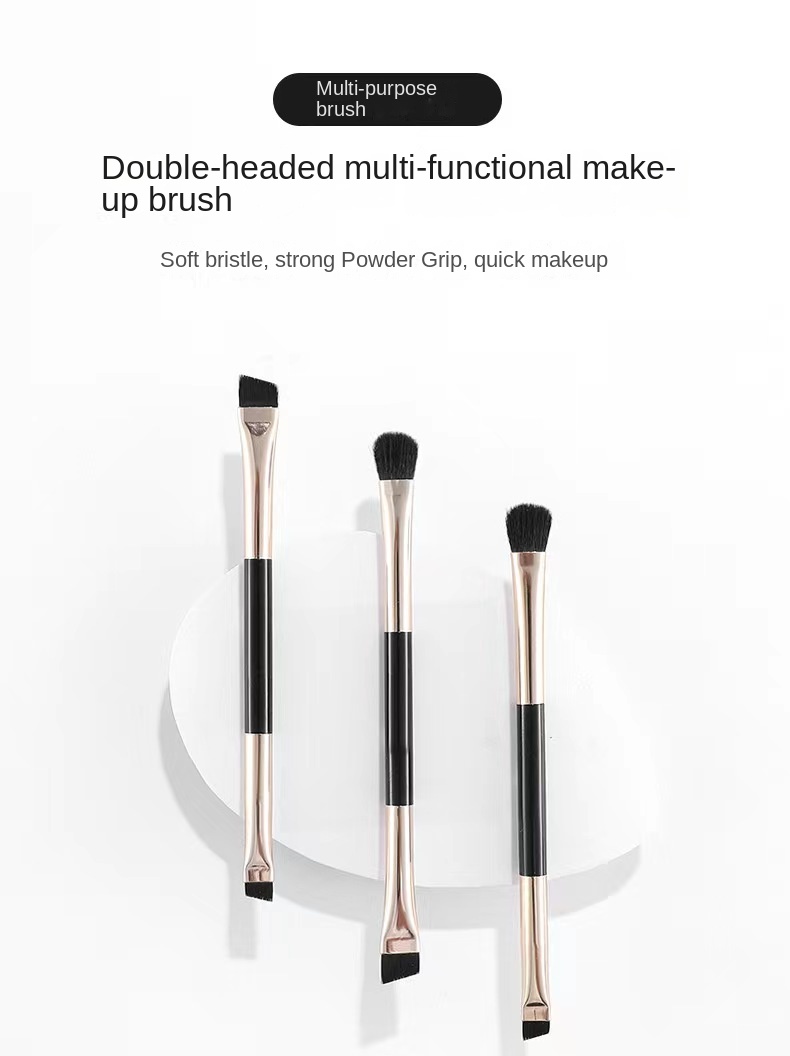 Eye Makeup Brush 1 Double ended Eyeshadow Eyebrow Eyeliner - Temu Australia
