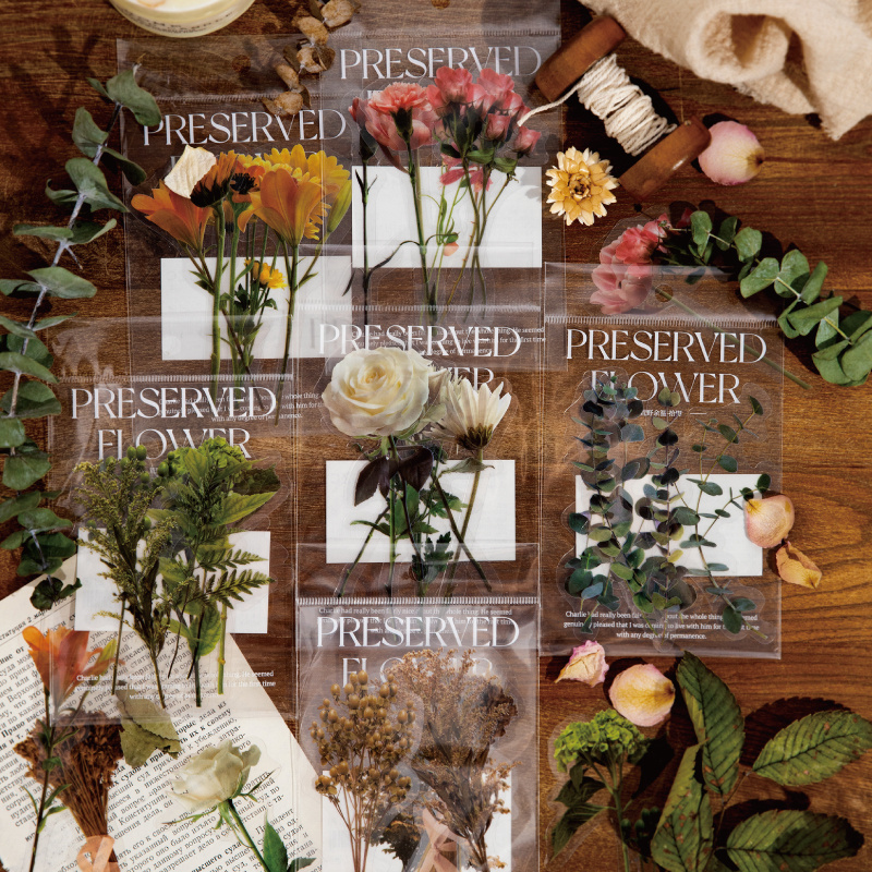 'botanical preserved flowers' decorative stickers art - Temu United Kingdom