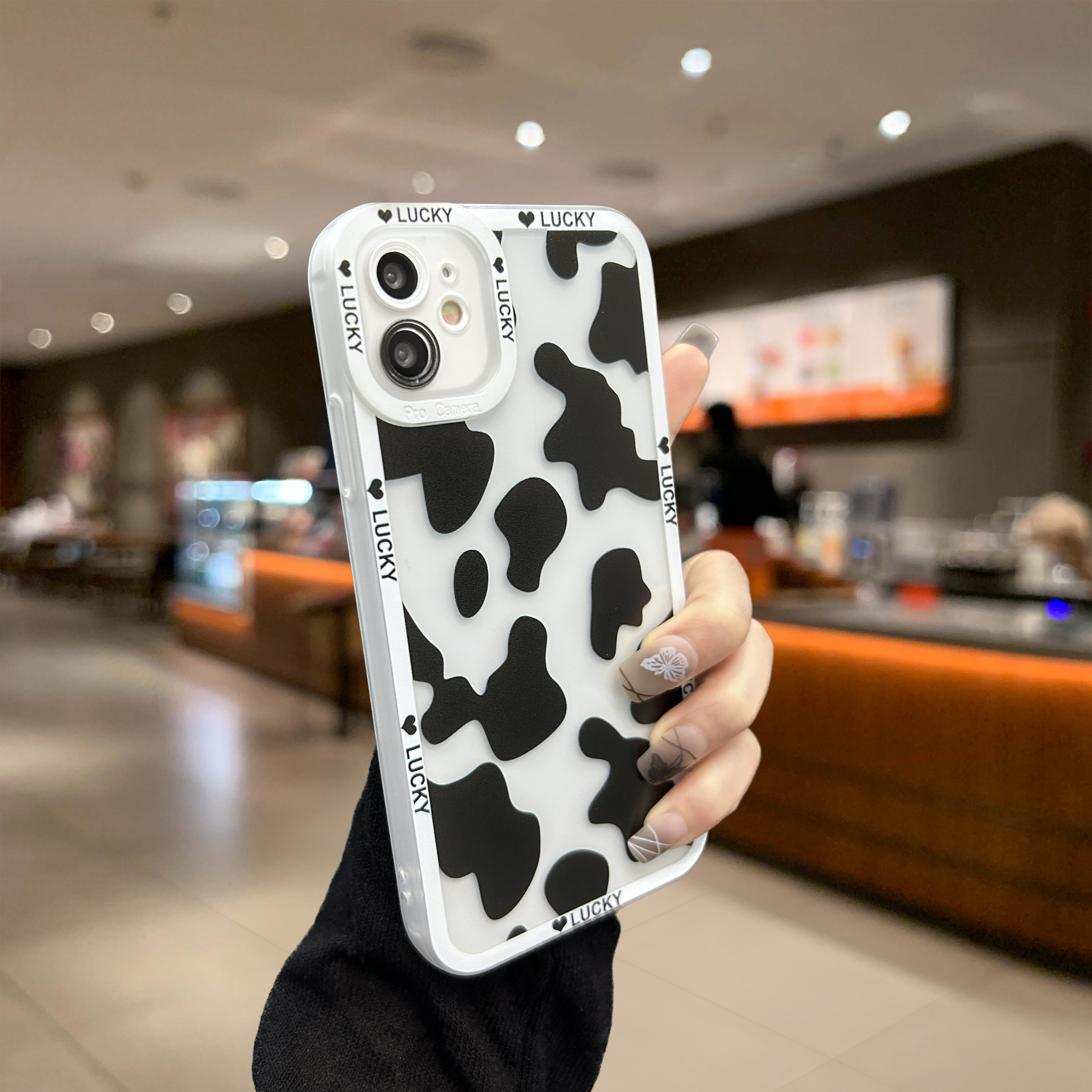 Cute Cow Tattoo Pattern Phone Cases Iphone 11 12 13 14 13 - Temu United ...