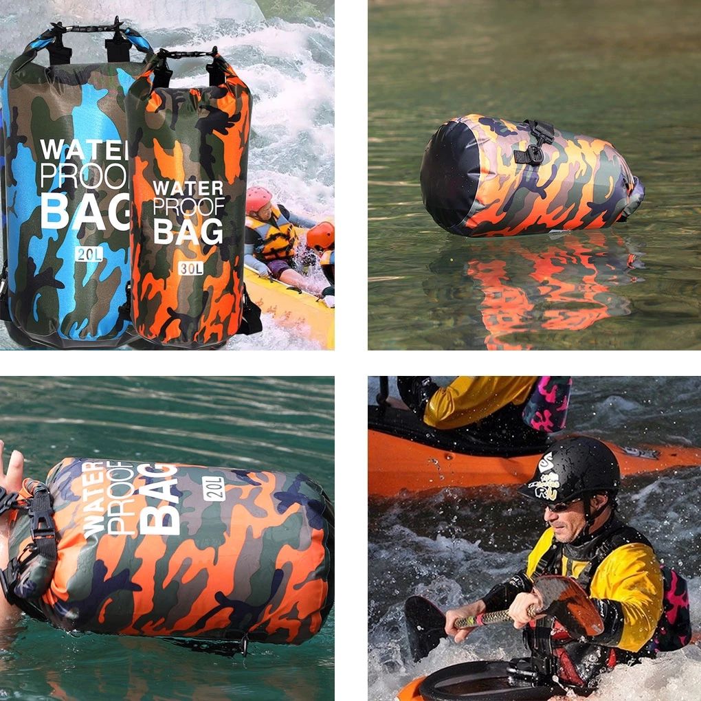 Camouflage Waterproof Bag: Lightweight Double Bucket Kayak - Temu Australia