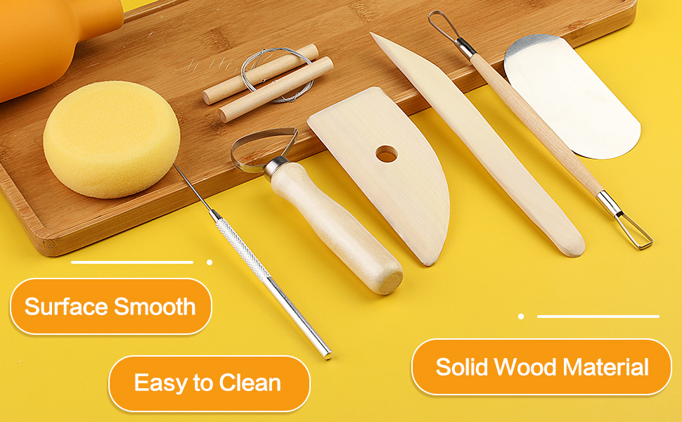 8pcs Wooden Tool Set Trimming For And Smoothing And - Arts, Crafts ...