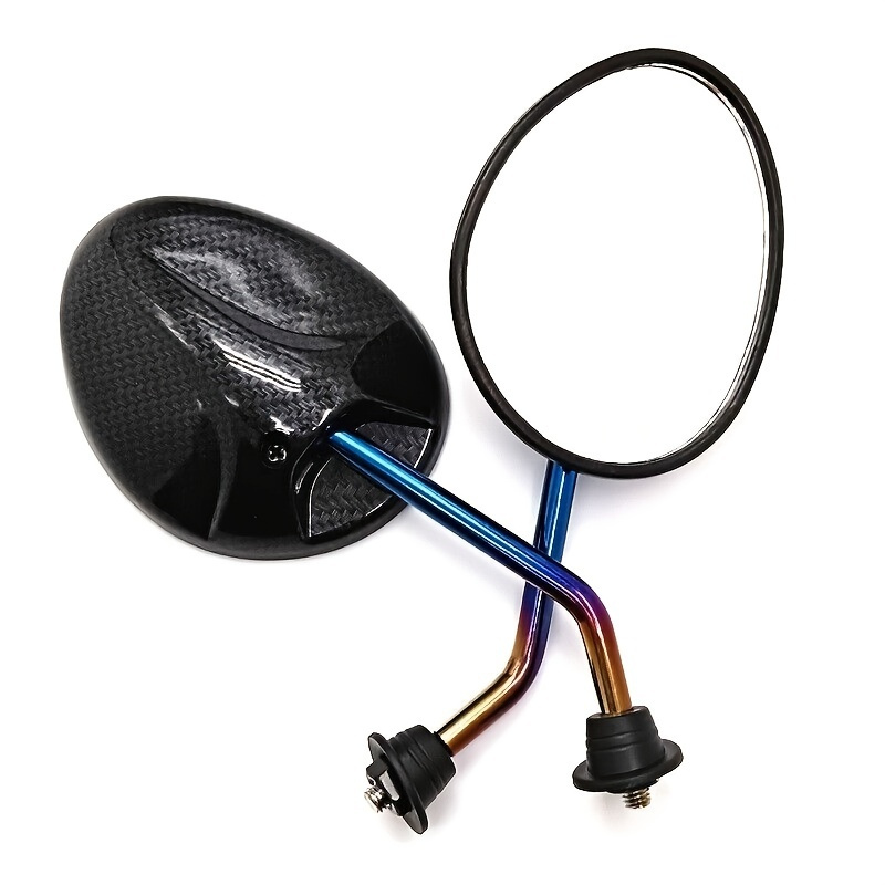 1 Pair Universal 8mm Motorcycle Back Side Mirrors Rearview Mirror For