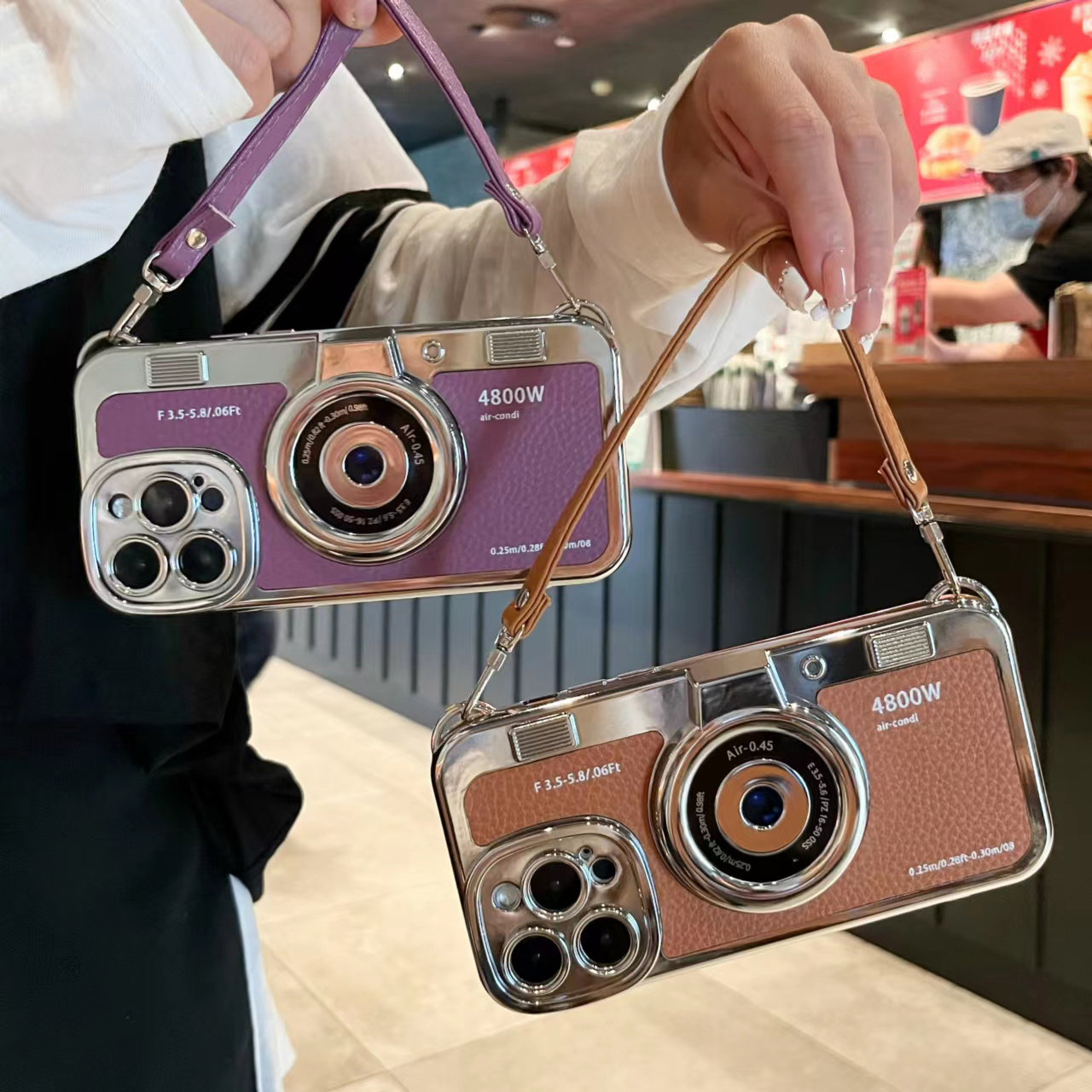 3d vintage camera retro phone case pu leather strap - Temu United Arab ...