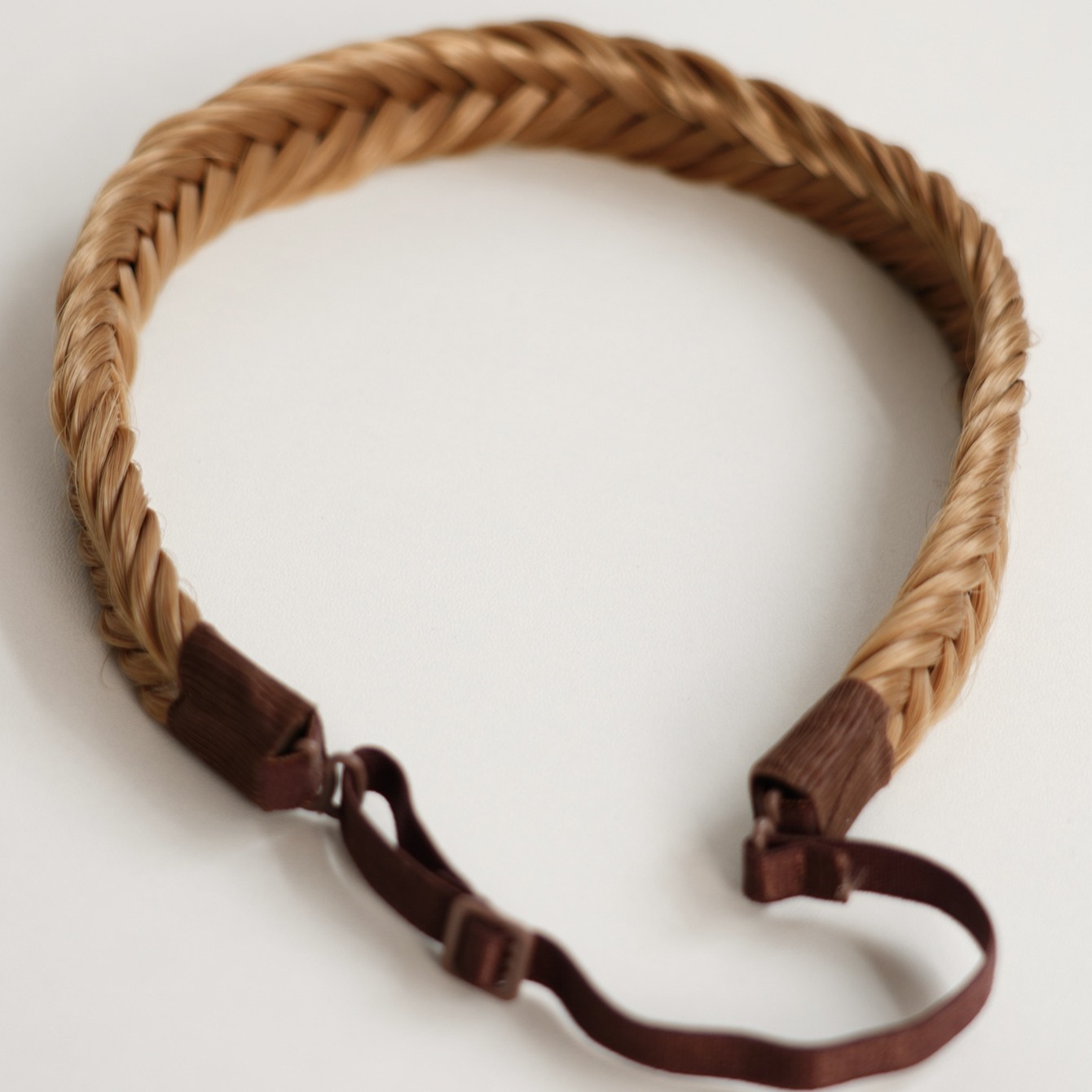 Synthetic Wig Fish Strand Braid Light Brown Hairband Headban - Temu ...