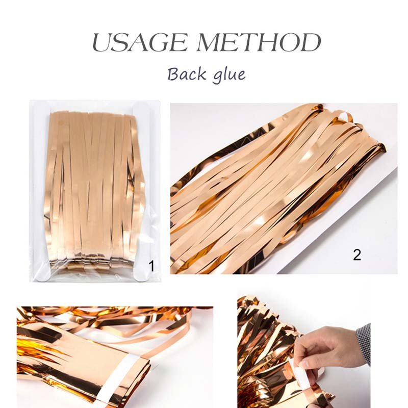 Hanging Foil Streamer Fringe Wall Backdrop Party Decoration - Temu Ireland