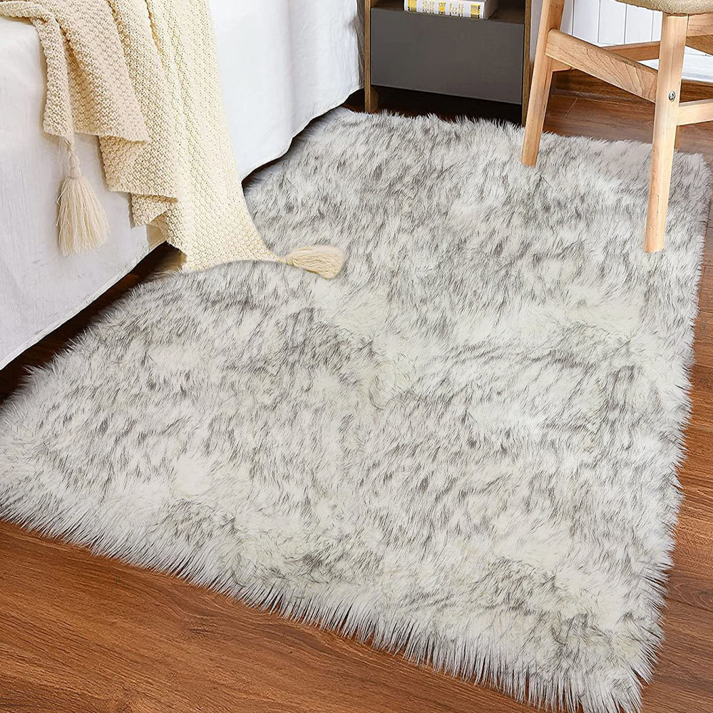 Fluffy Rug Sheepskin Fur Rug - Temu