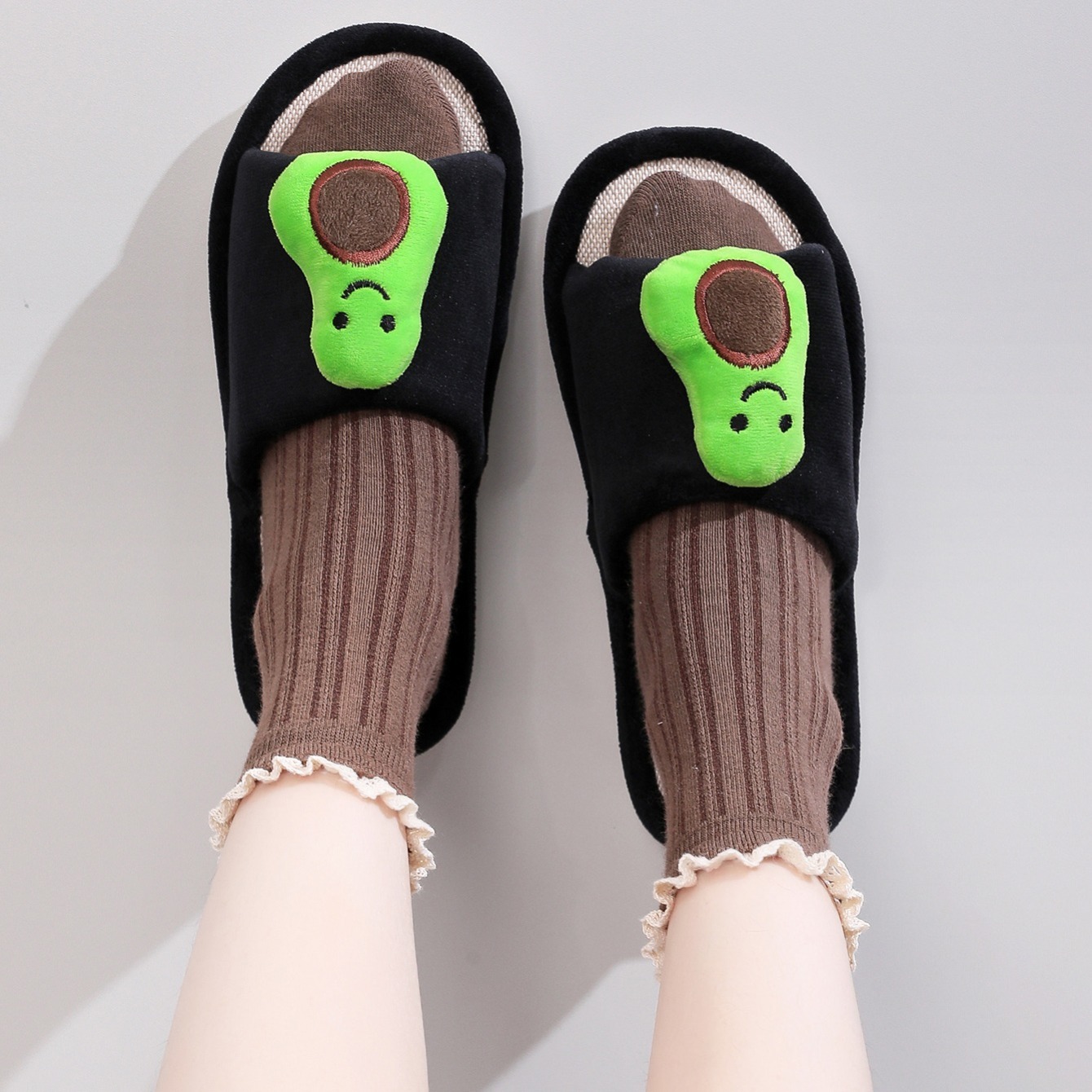 Women's Cartoon Home Slippers Open Toe Non slip Slides Shoes - Temu ...