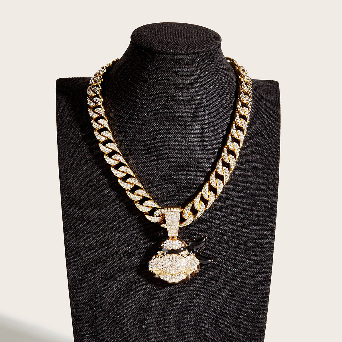 Turtle Head Pendant + Cuban Chain - Temu