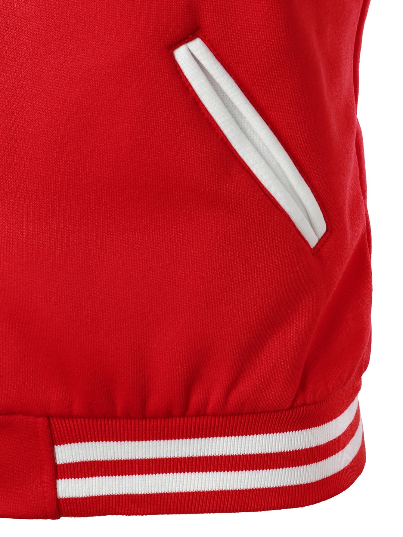 Men's Regular Baseball Collar Contrast Color Varsity Jacket - Temu