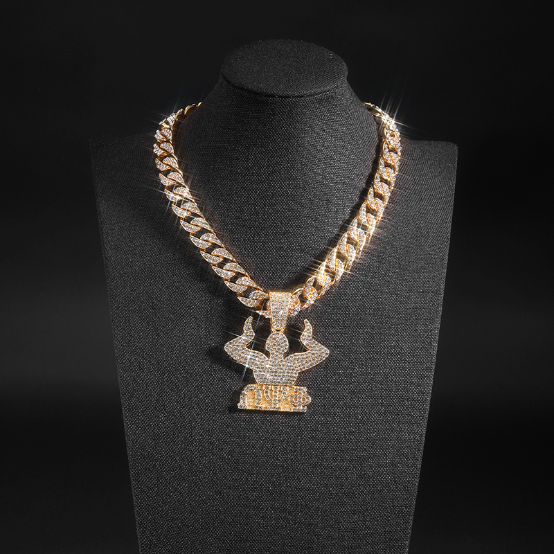 Power Pendant + Cuban Chain | Shop On Temu And Start Saving. | Temu