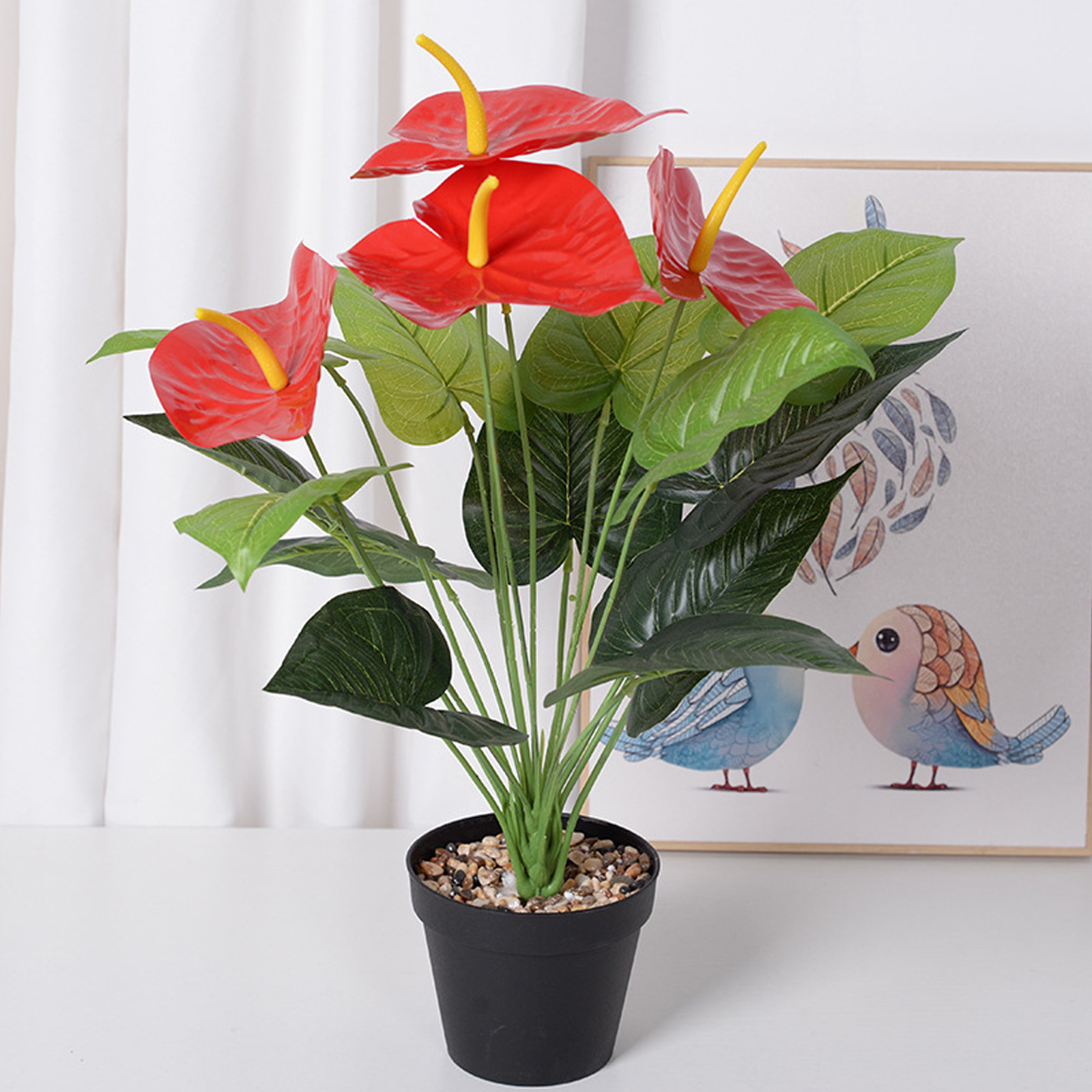 Bring Nature Indoors: 4 Bundles Of Artificial Plants & Monkey Grass ...