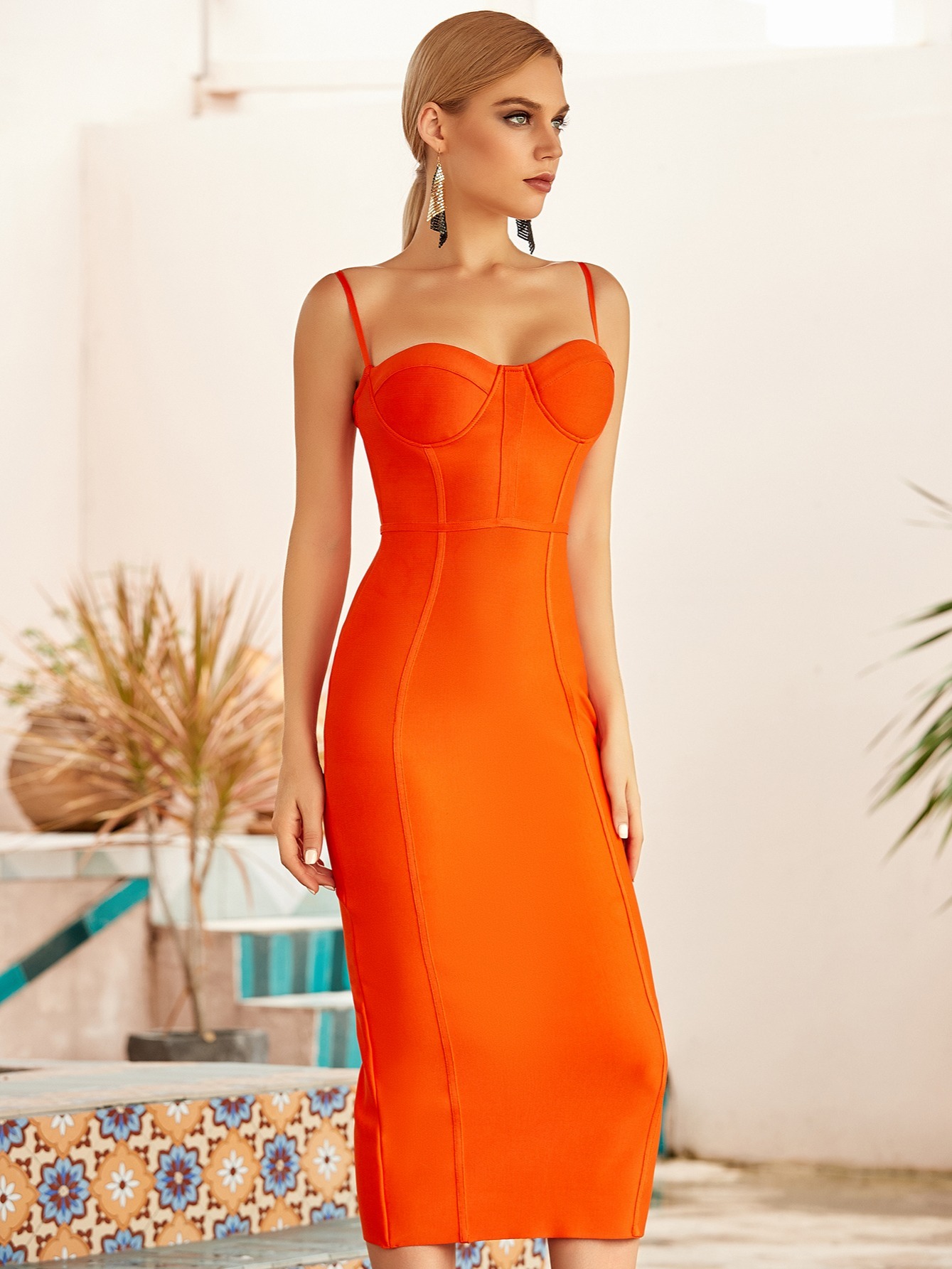 Womens Sexy Solid Body Con Sleeveless Double - Temu Australia