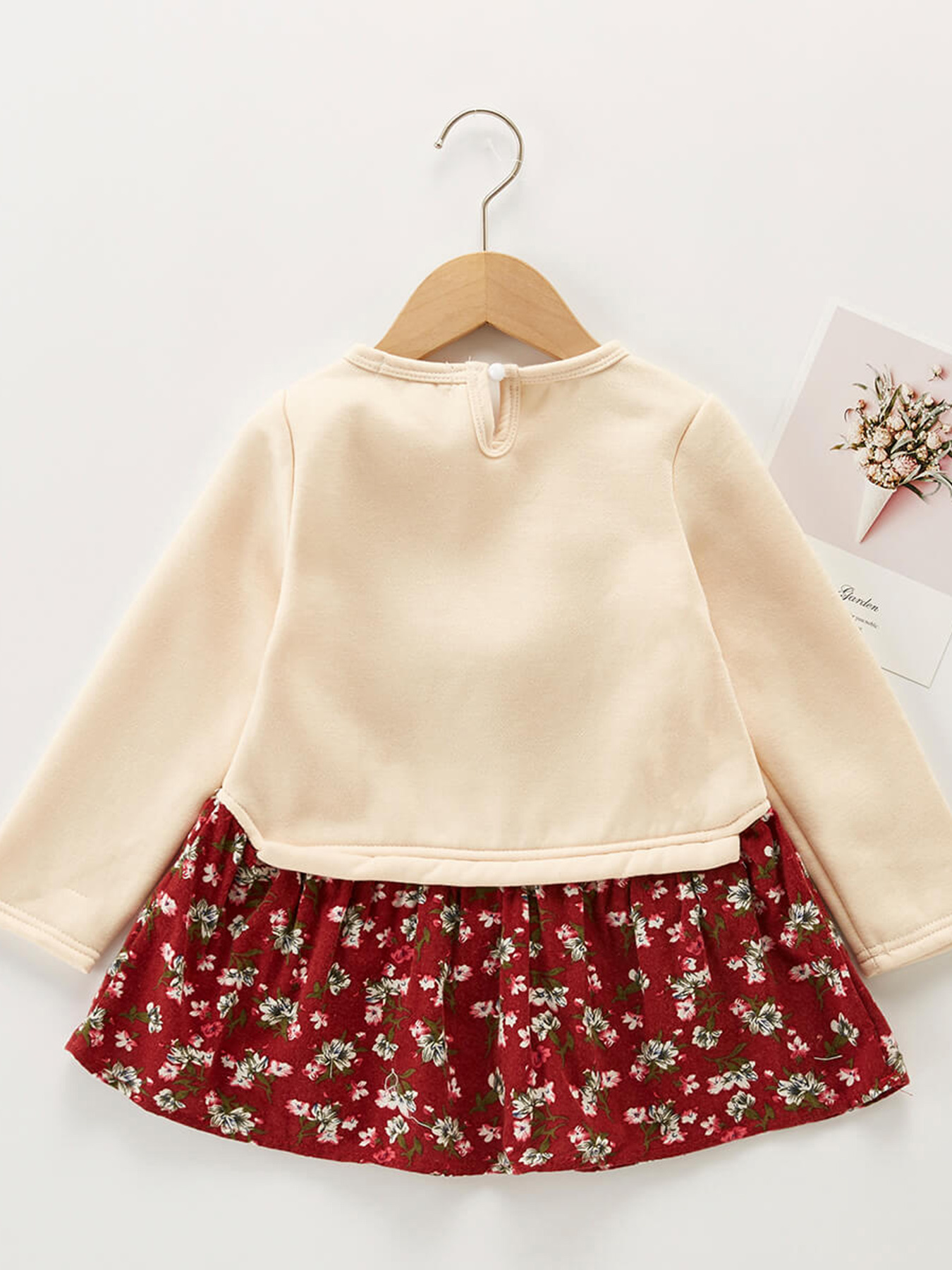 Toddler Girl Rabbit Pattern Floral Printed Dress - Temu