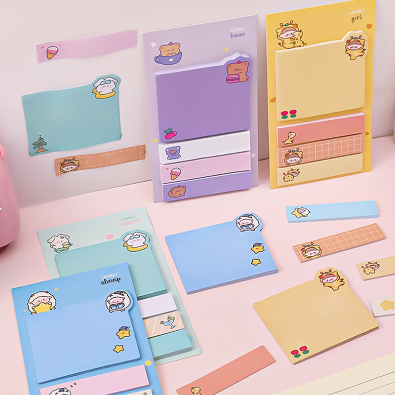 Adorable Animal Sticky Note Variety Pack ! - Temu