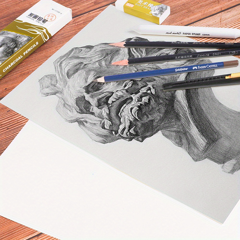 1pc 8 x11 acid free sketch paper 20 loose sheets 160gsm white beige ...