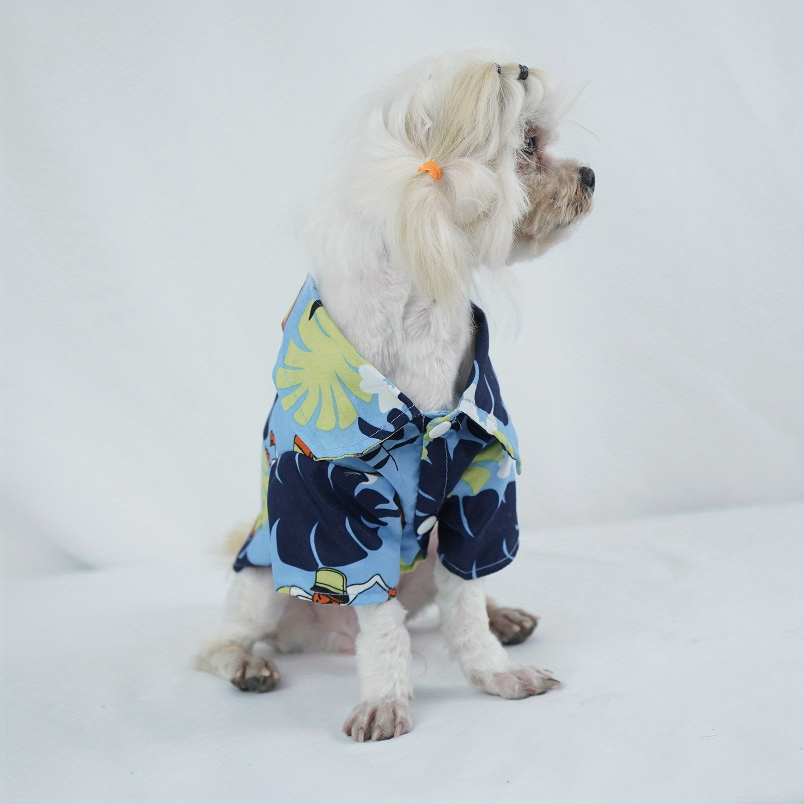 1pc pet cute plant print shirt clothes for dogs and cats for summer ...