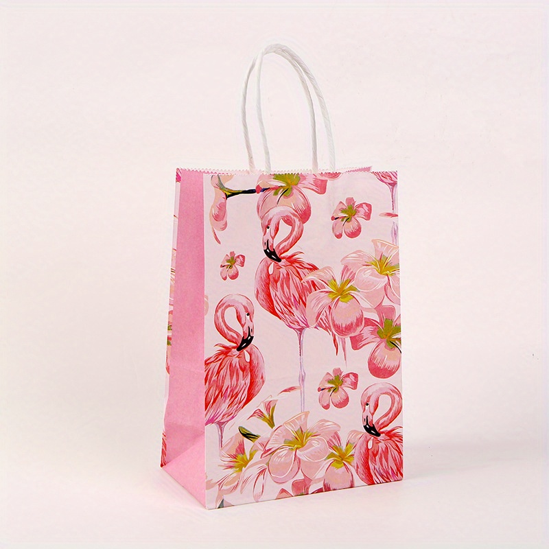 Luau Party Favors: Flamingo Treat Bags Tropical Palm Leaves - Temu ...