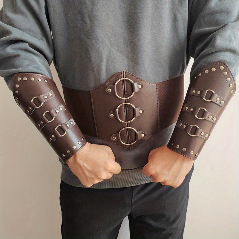 Medieval Steampunk Arm Guard & Girdle Protective Gear Renaissance Court ...