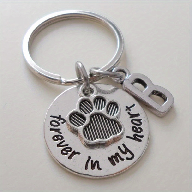 paw print keychain for men remembrance keychain keychain for men | temu ...