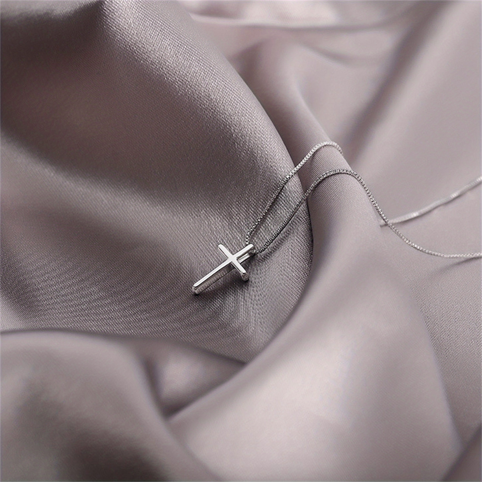 Cross Necklace Men Women Simple Niche Design Sense Cold Wind - Temu ...