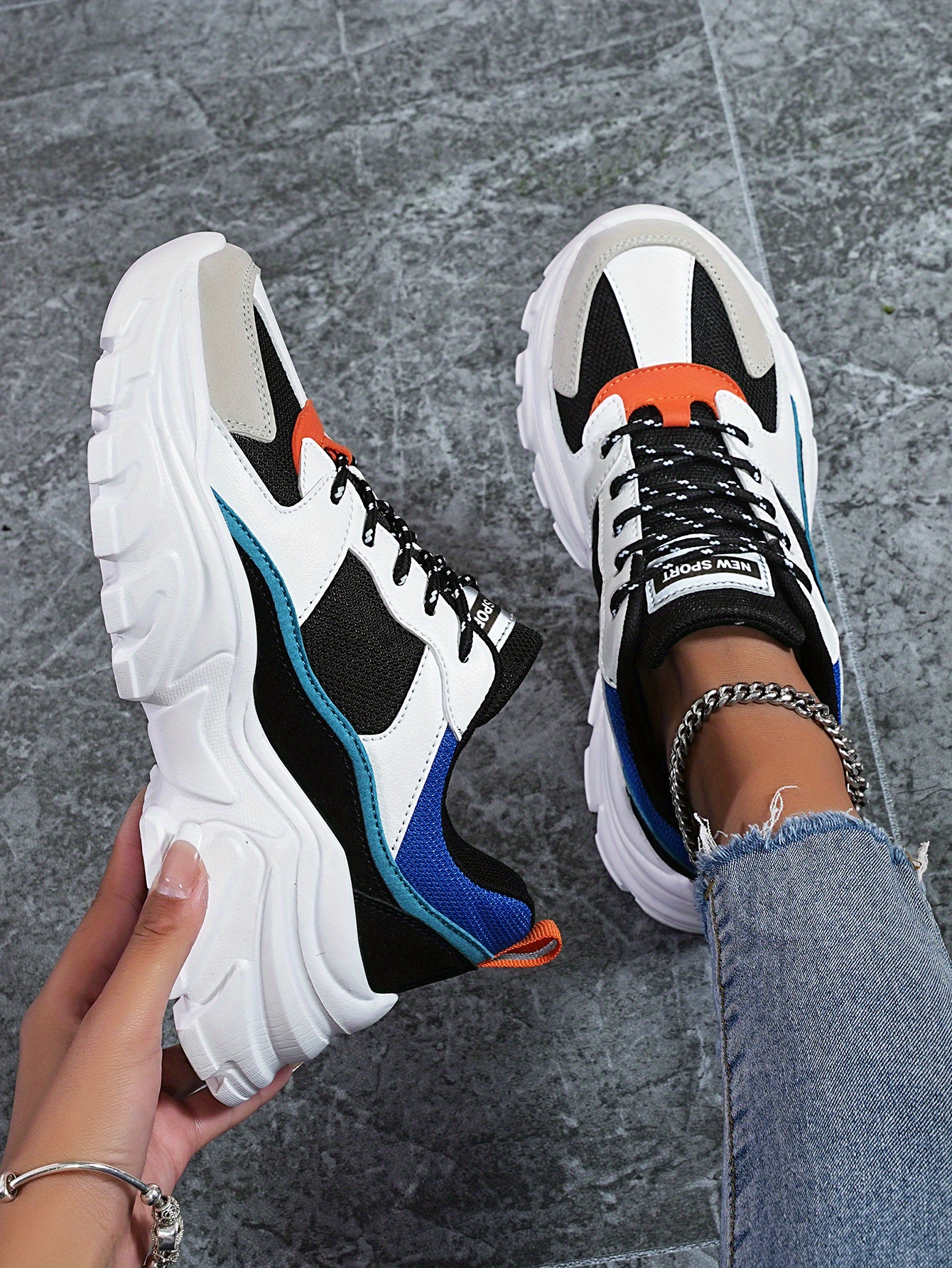 Women's Non Slip Versatile Running Shoes Lace Platform - Temu